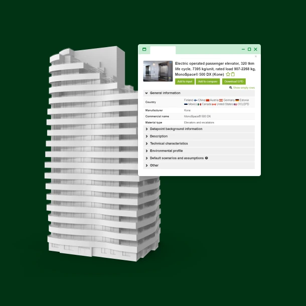 Product LCA for MEPs | One Click LCA